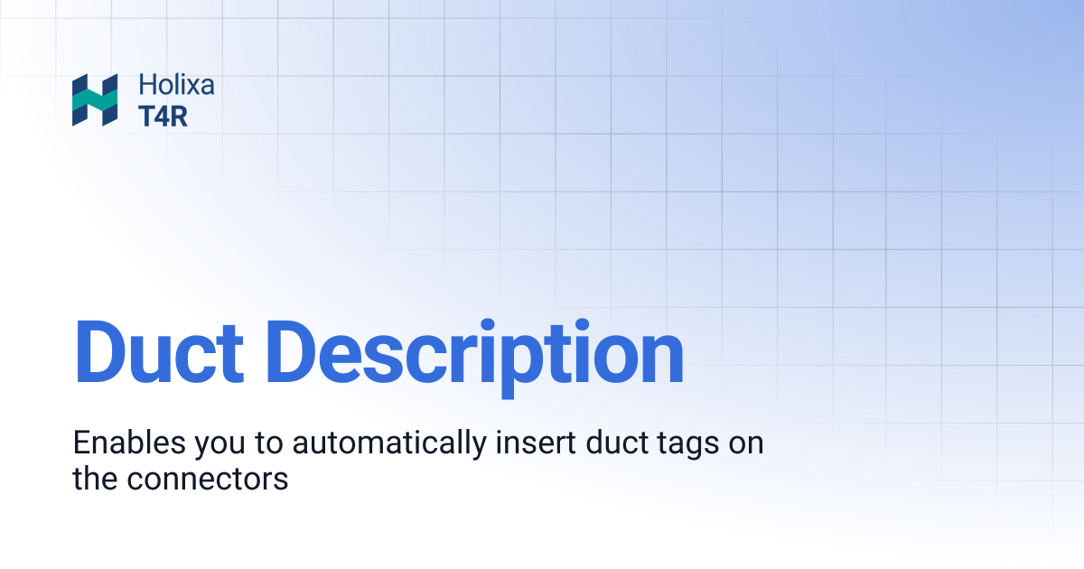 Duct Description | Be.Smart T4R